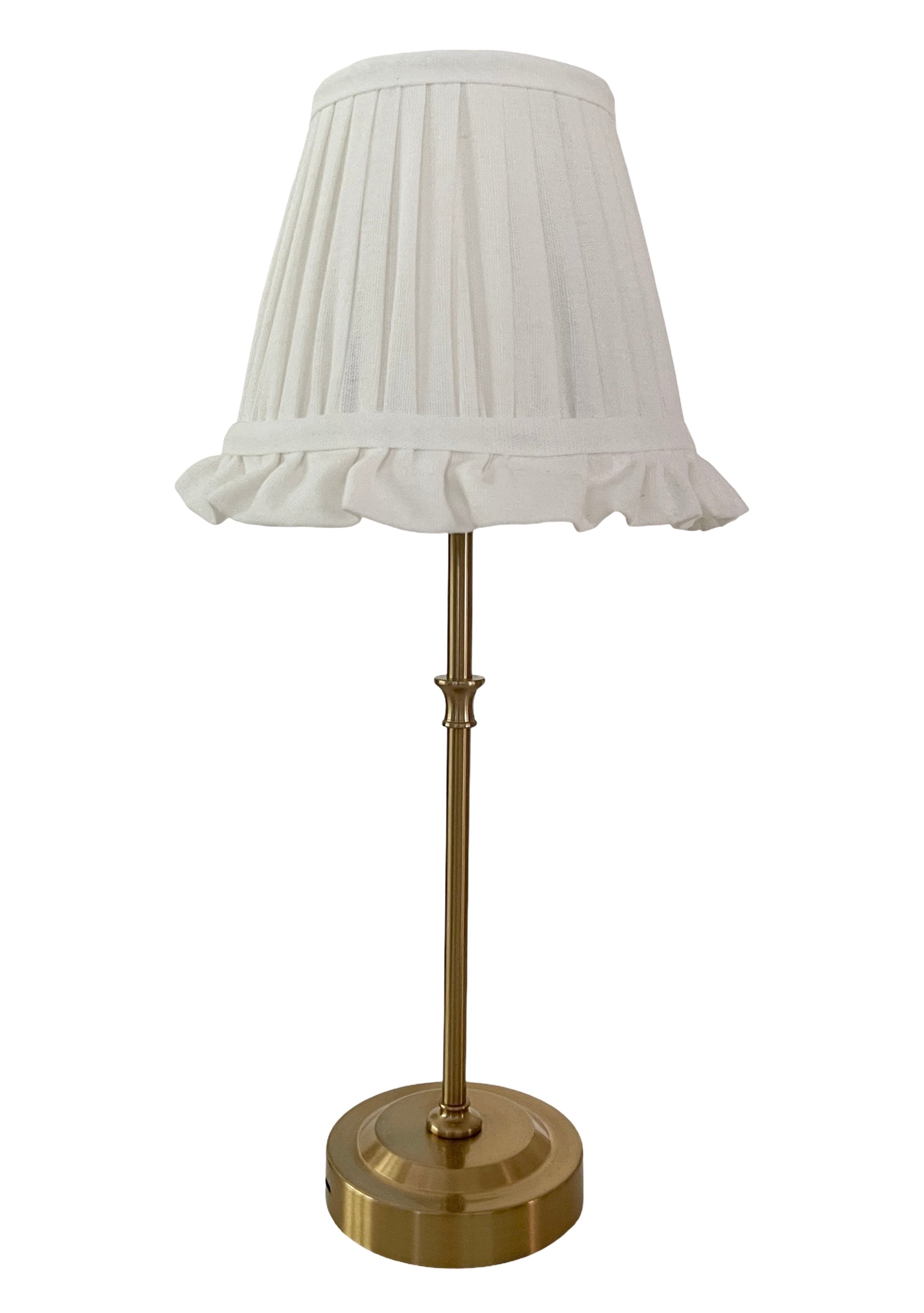 'Iris' Cordless Lamp Base and Ivory 'Raffles' Shade – Hutch Table ...
