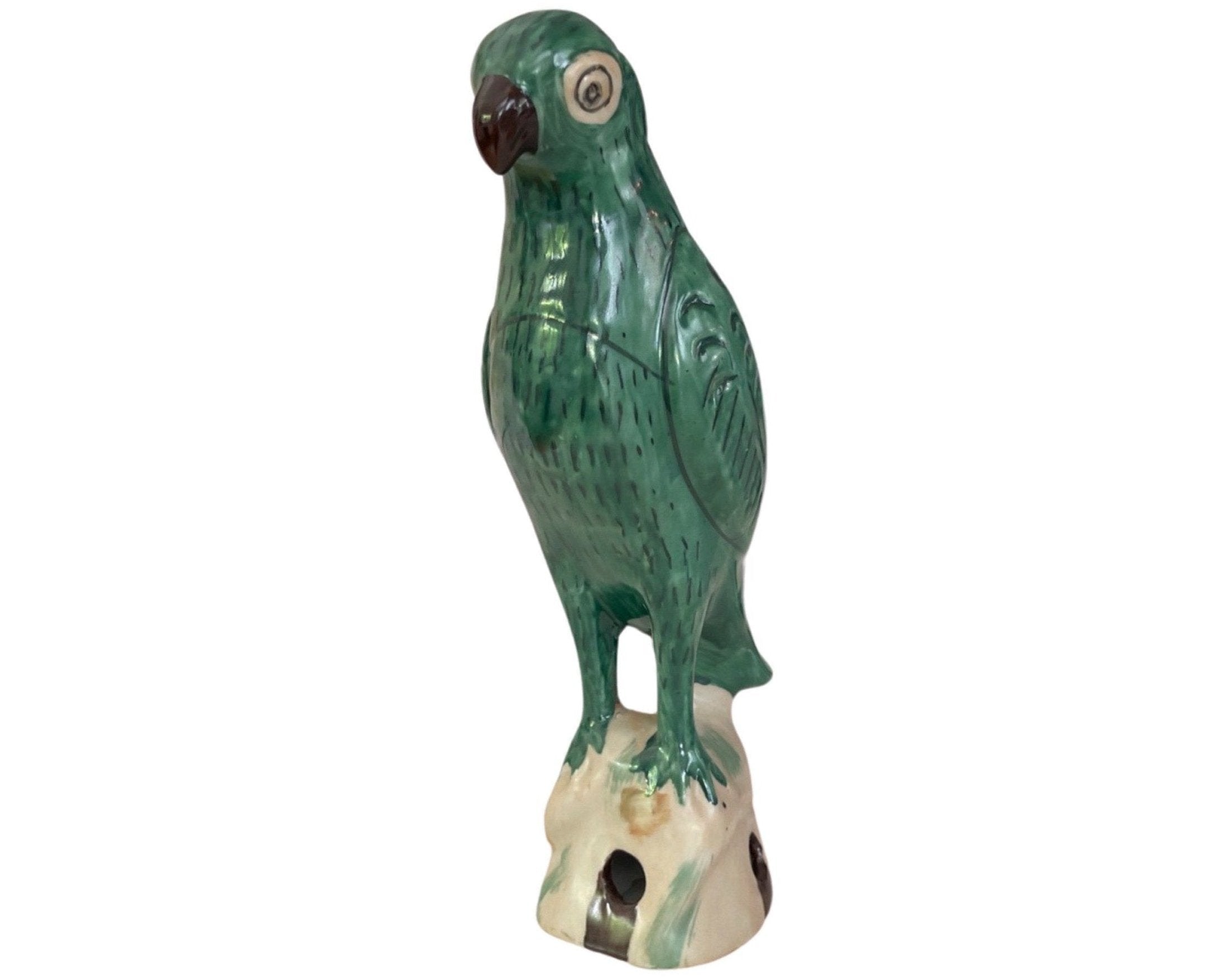'Who's a pretty Parrot' Ceramic Parrot Sculpture. ***RE-STOCKING SOON ...