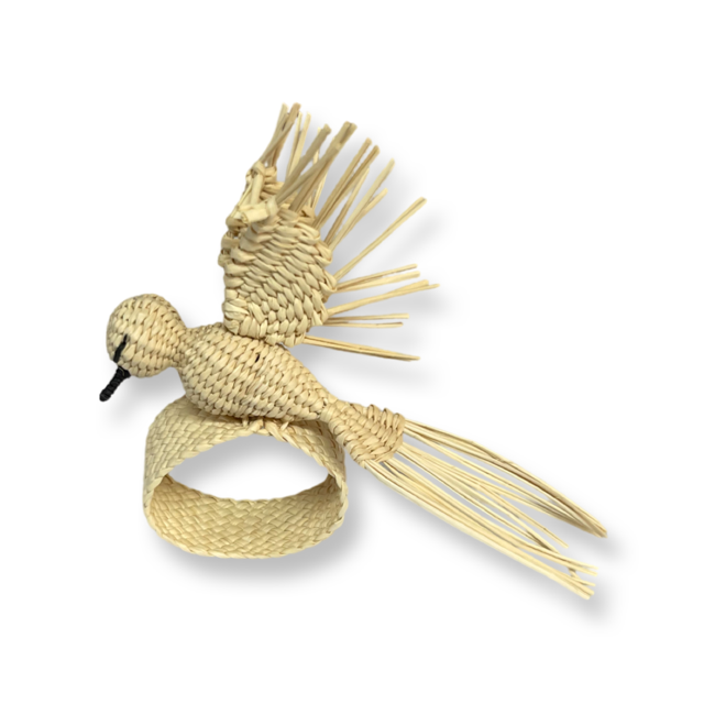FINAL SALE Rattan Hummingbird Napkin Ring - Natural CLEARANCE – Hutch ...